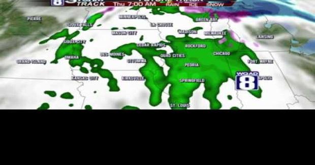 Warmer in Q-C with rain overnight