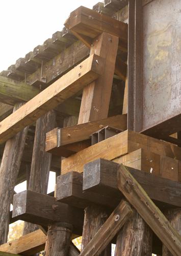 Village of East Davenport railroad trestle gets some reinforcement