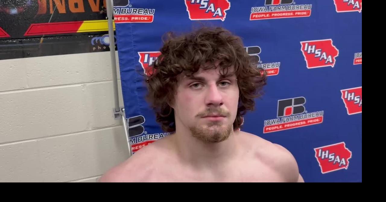 Assumption’s Michael Macias after reaching the Class 2A 145 pound ...