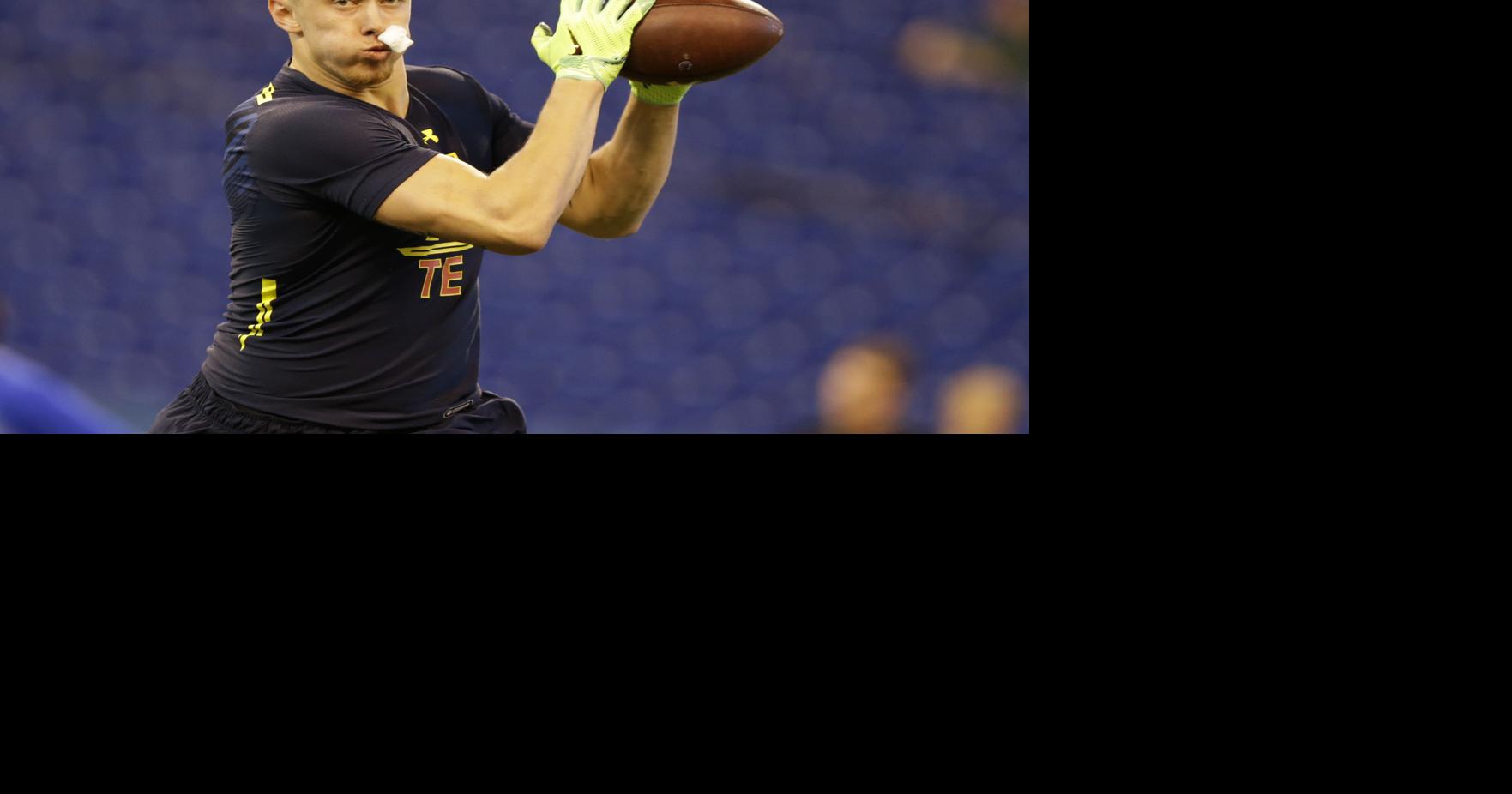 As Kittle thrives at NFL Combine, Hawkeye coaches look ahead