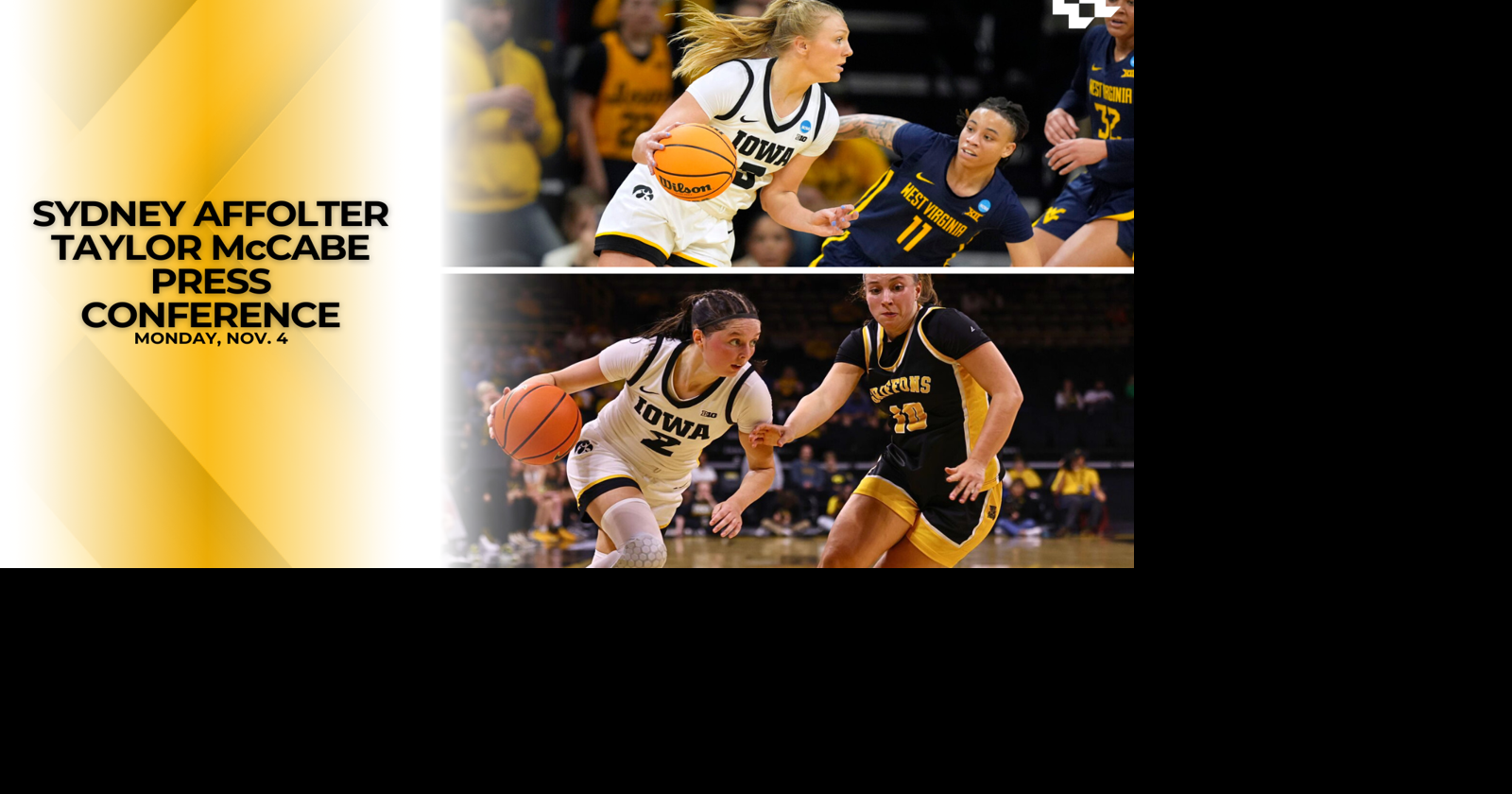 Taylor McCabe & Sydney Affolter ahead of Iowa women's basketball opener ...
