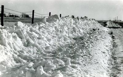 Historic snowstorm photos, papers
