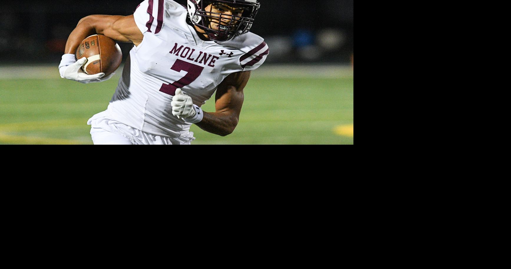 Moline's Bailey ends football career with TD catch, MVP award