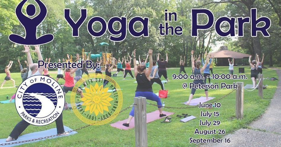 Moline Parks and Recreation presents yoga in the park this summer