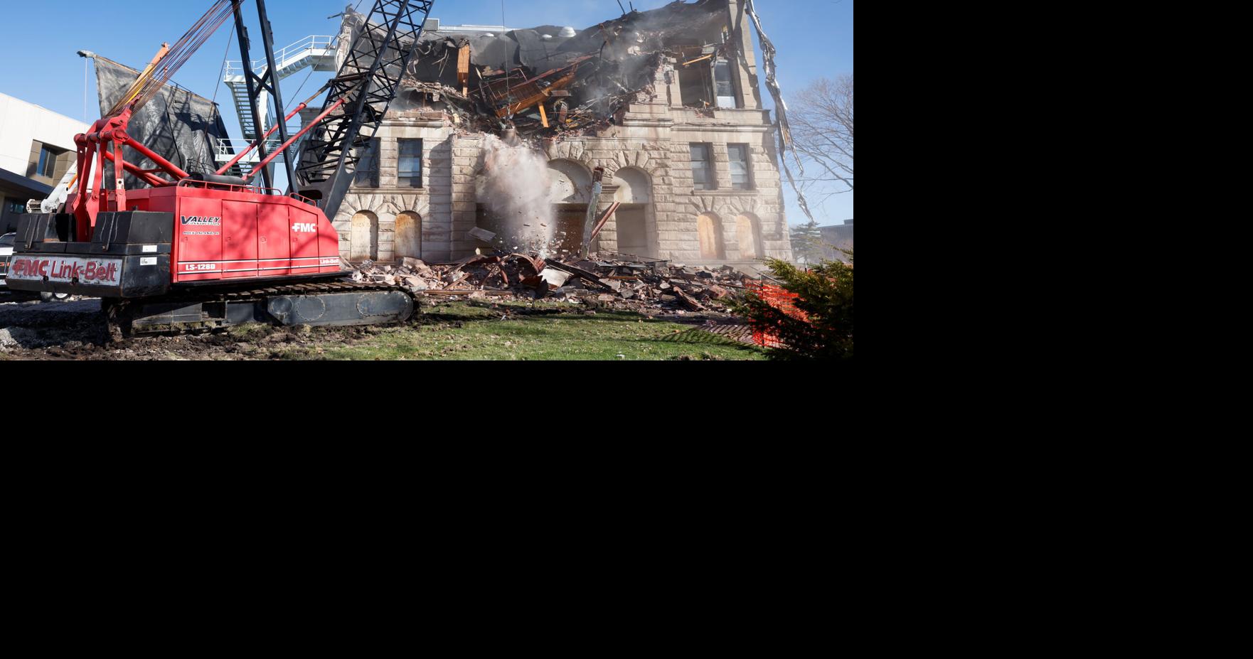 Photos: Demolition continues on the old Rock Island County Courthouse