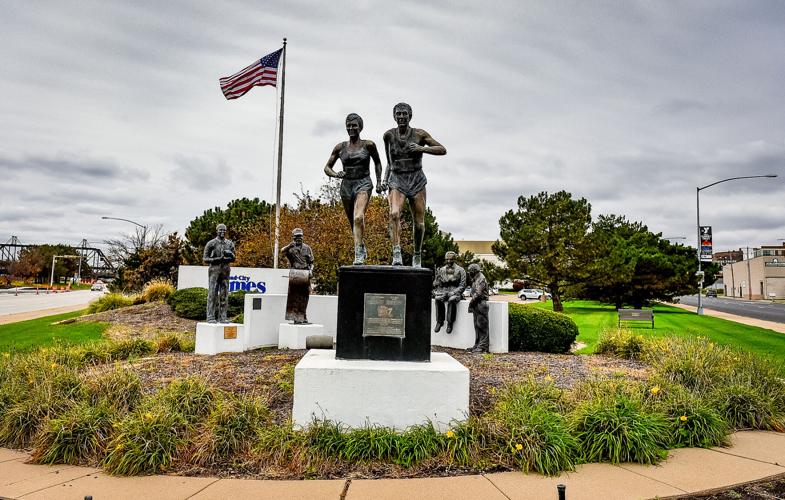 Statues honor Quad-City Times Bix 7’s history