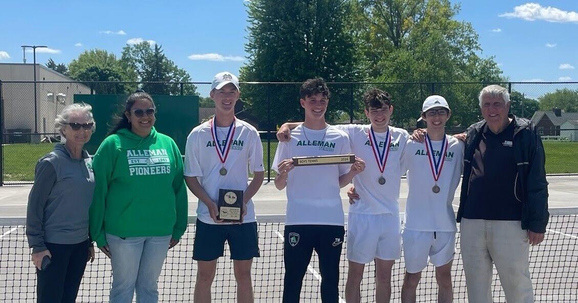 Alleman wins WB6 tennis title for third time