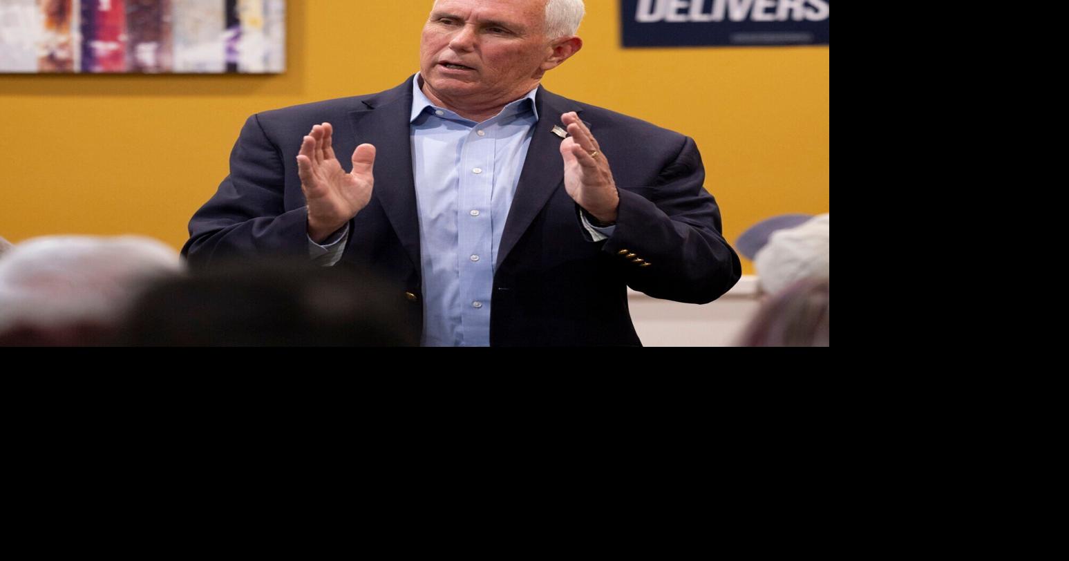 At Sioux City Pizza Ranch, former Vice President Mike Pence says Trump ...