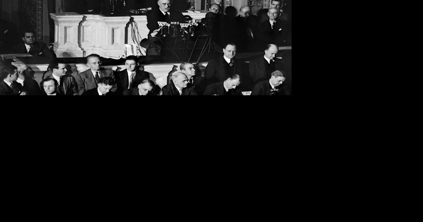 'A date which will live in infamy ...' President Roosevelt responds to ...