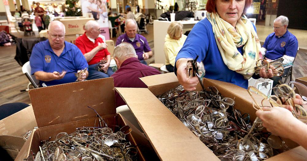 Lions Club recycles so others may see