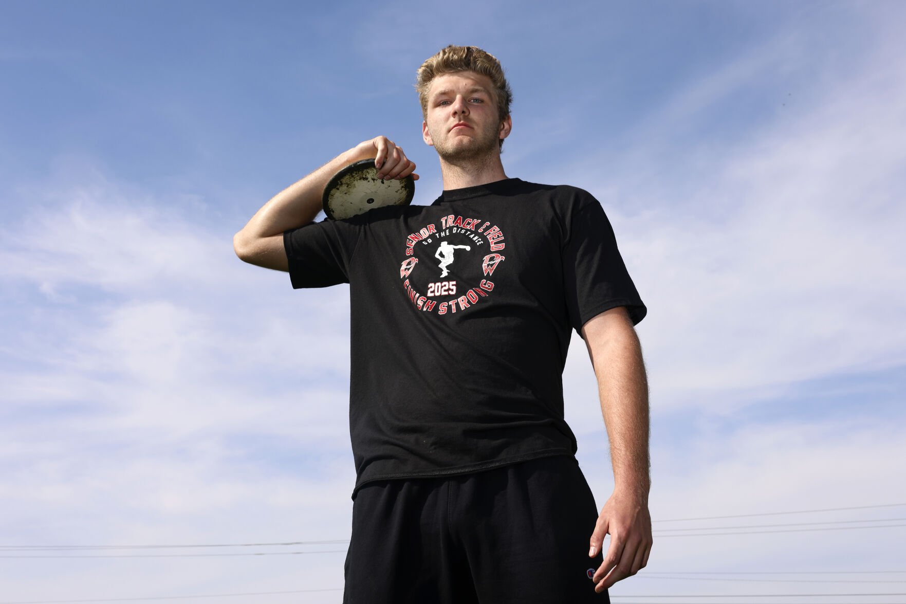 West's Dempsey uses height to heave discus