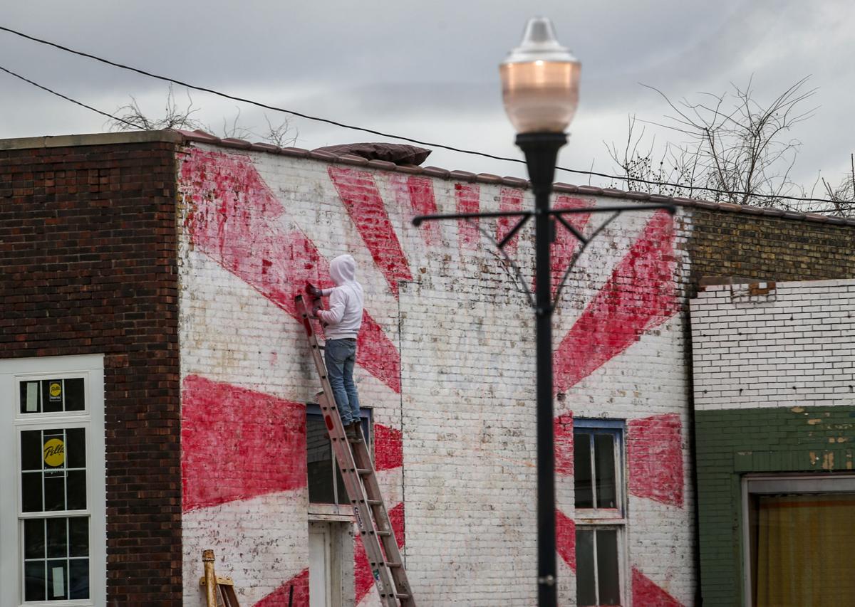Notes @ Noon: Duo creates chalk mural in downtown Davenport | Notes ...