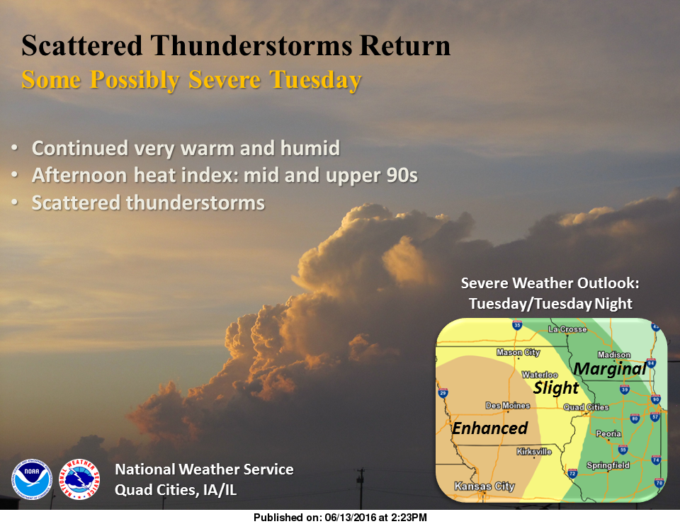 NWS issues hazardous weather outlook
