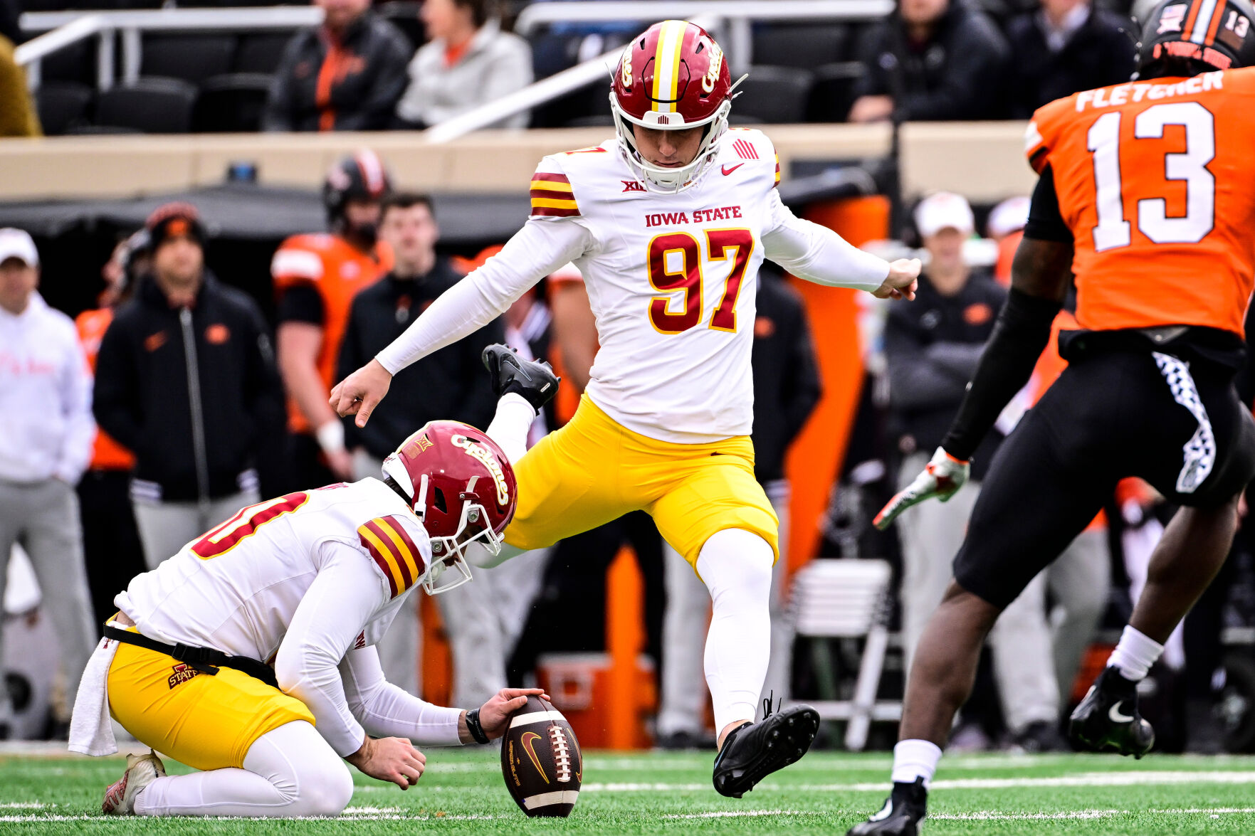 Iowa State kicker Kyle Konrardy staying with Jimmy Rogers