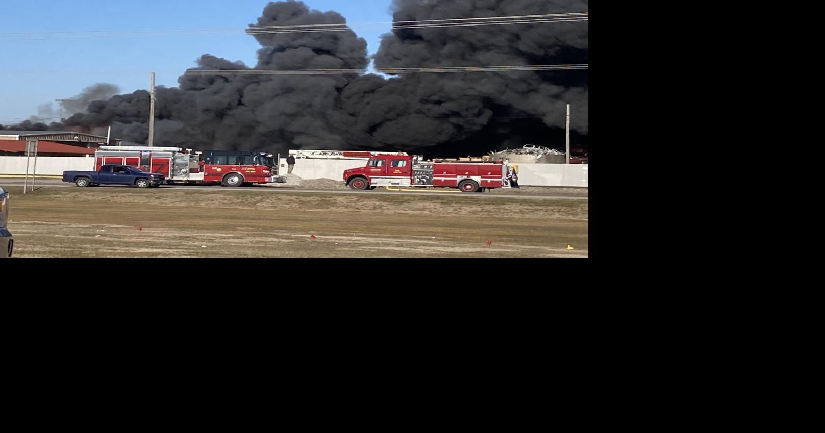 There's a fire at Muscatine Metals