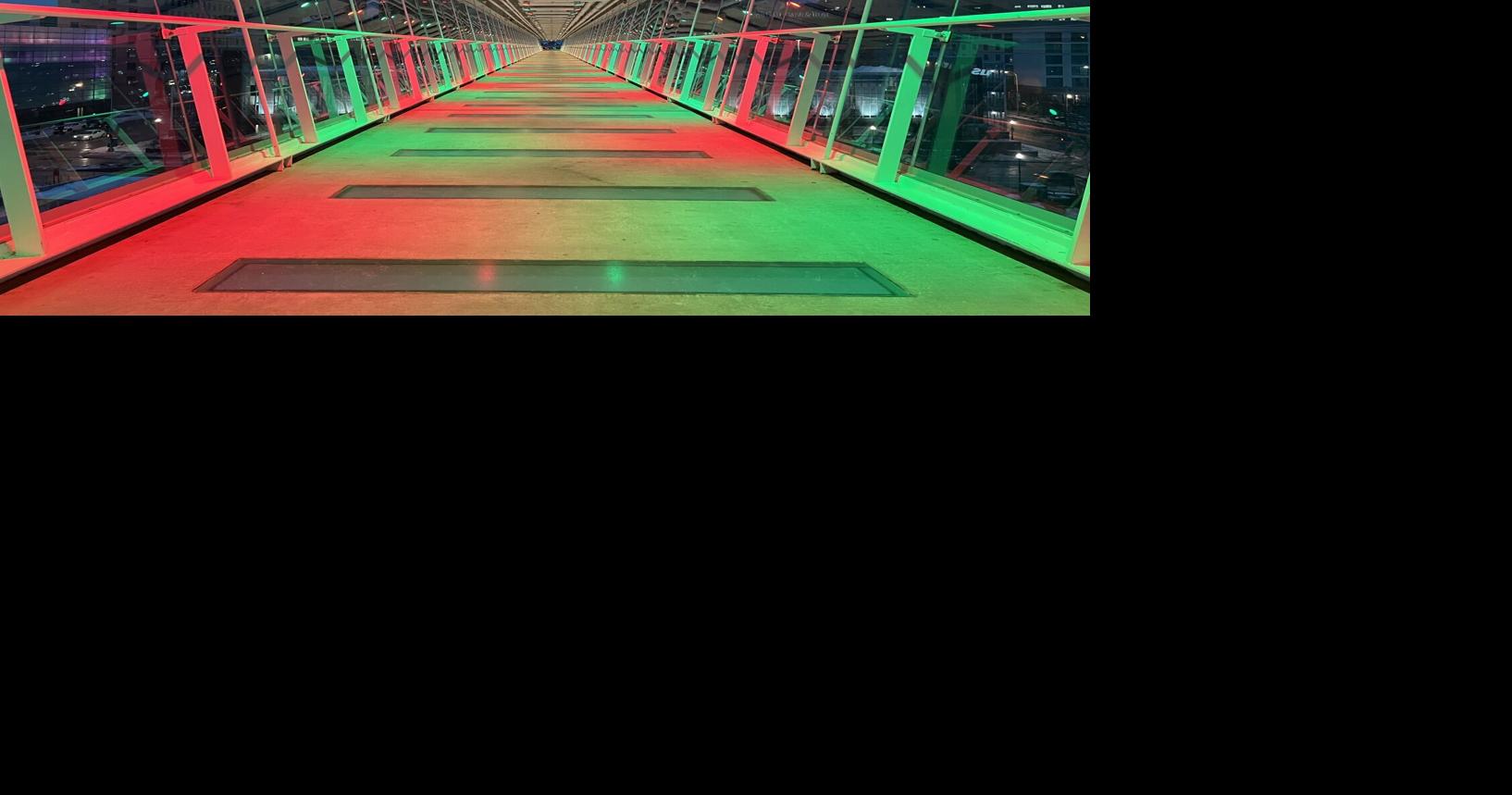 Davenport's Skybridge gets lighting improvements