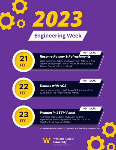 Western Illinois University - Quad Cities to host Engineering Week 2023