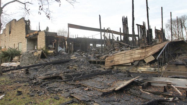 2 Clinton fires destroy landmark, damage home, injure 1
