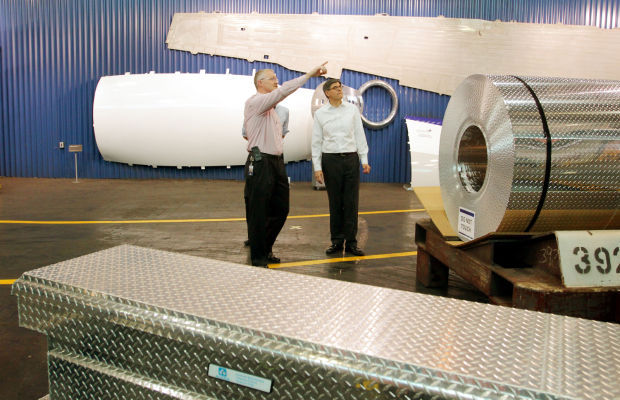 Treasury leader touts Alcoa plant's capabilities, recent expansion