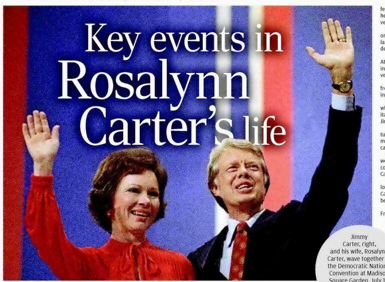 Key events in Rosalynn Carter's life