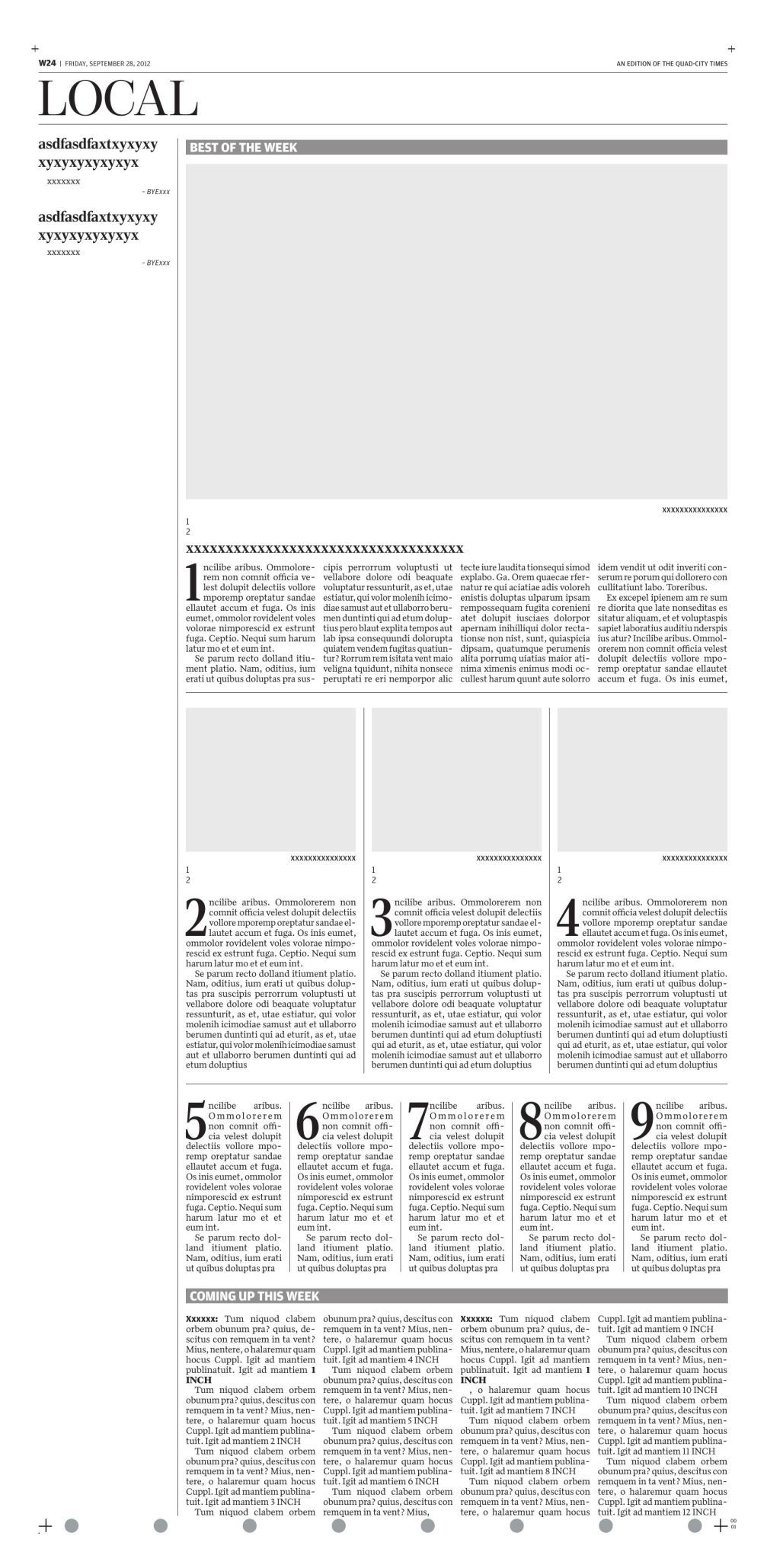 BEST OF WEEK EXAMPLE