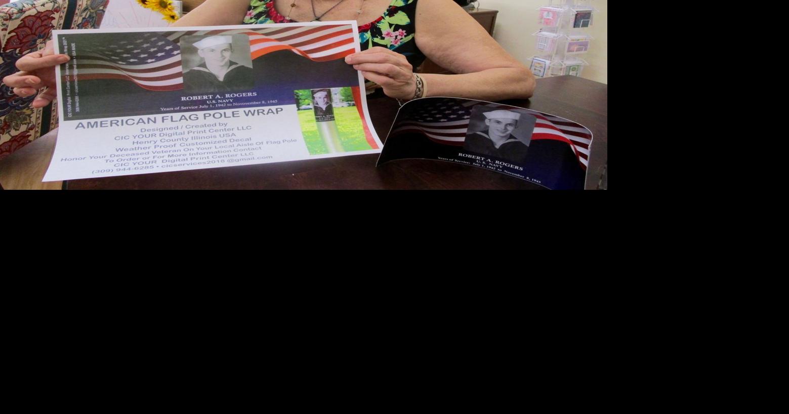 Geneseo business owner creates flag wrap to personalize Aisle of Flags ...
