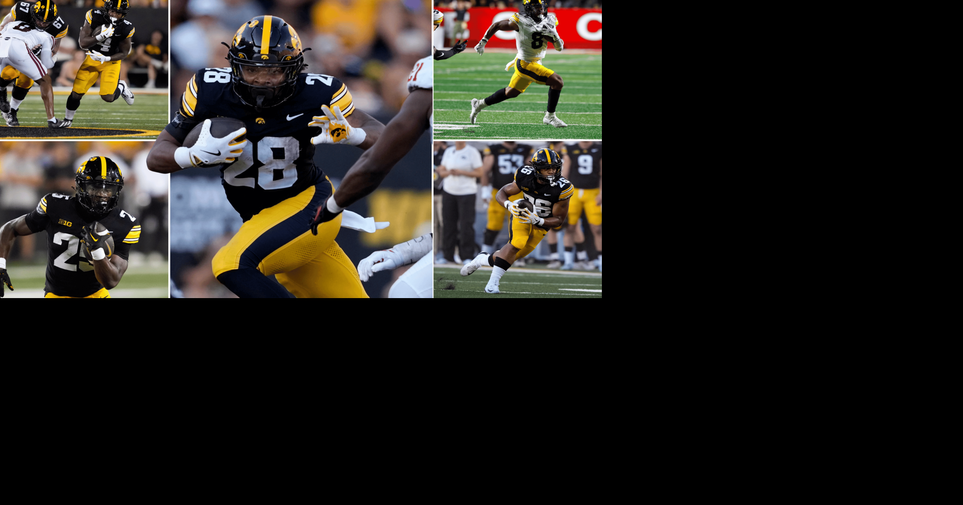Iowa goes five running backs deep in latest depth chart