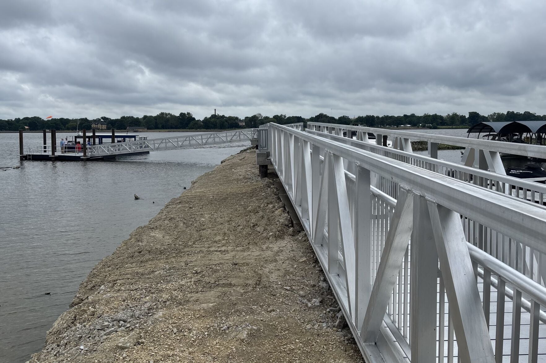 Channel Cat dock in Village of East Davenport back open