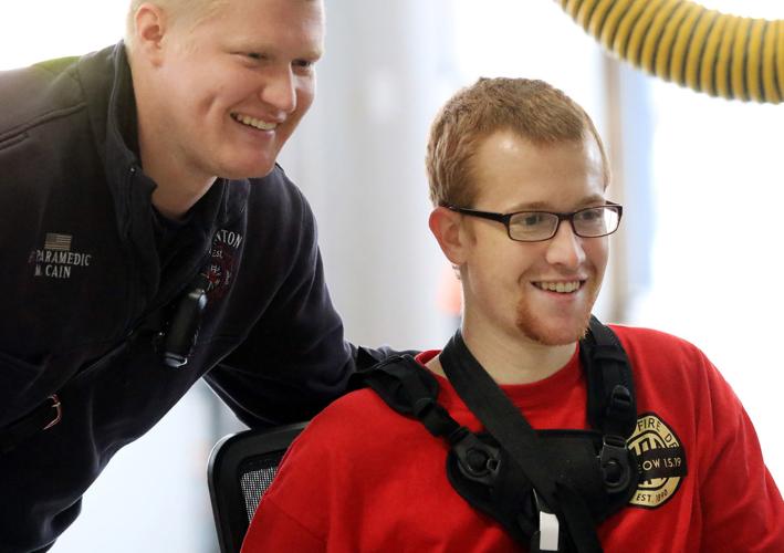 "Just jump right back into it." Clinton firefighter Adam Cain makes ...