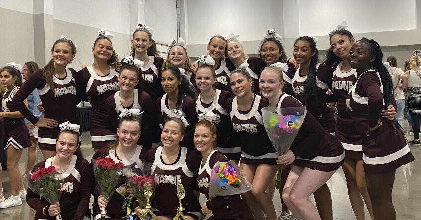 Moline High School cheer squad delivers at camp