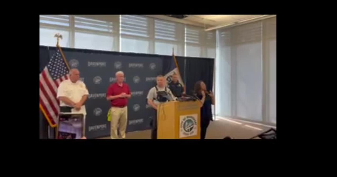 Iowa Task Force 1 chief speaks to press Friday morning