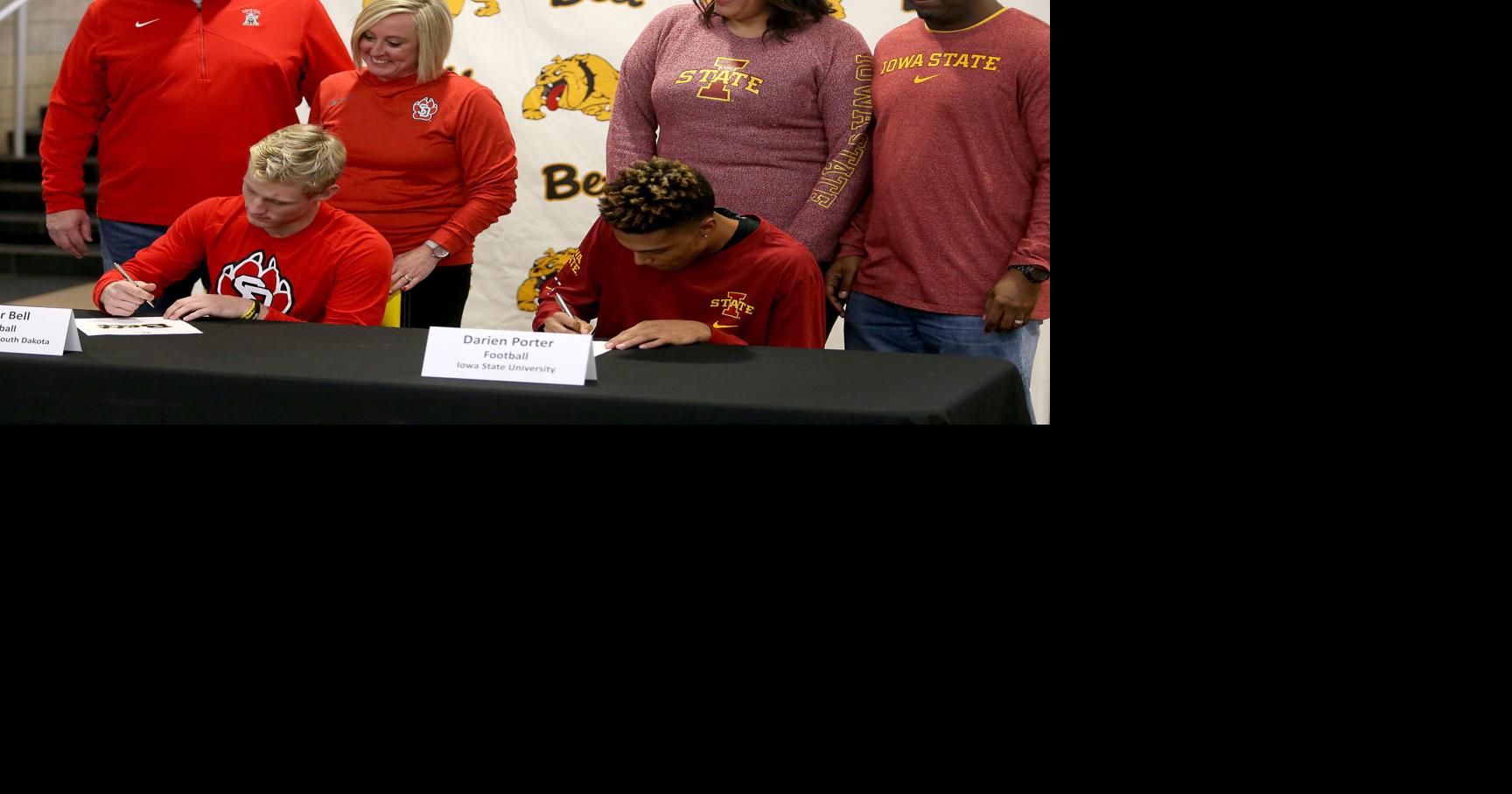 Bulldogs' Porter, Bell sign with Iowa State, South Dakota
