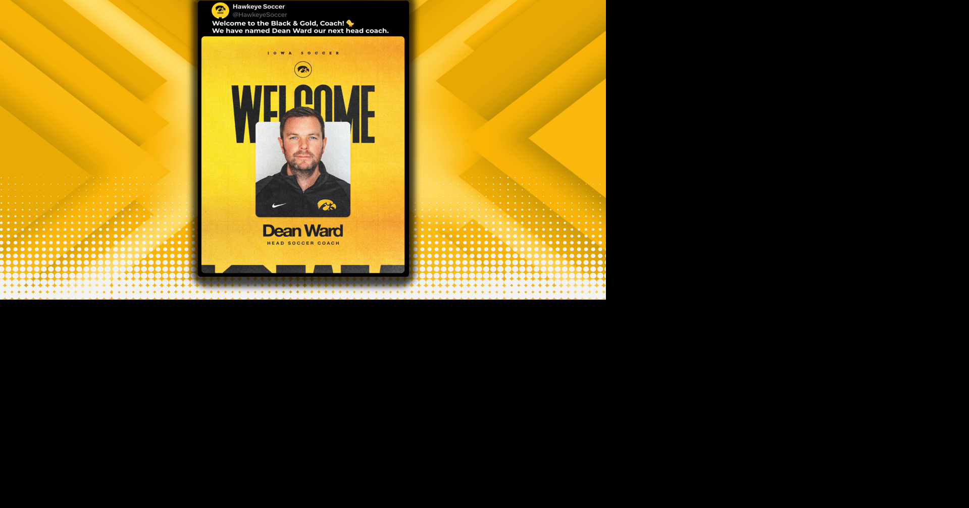 Iowa names Dean Ward new women's soccer head coach