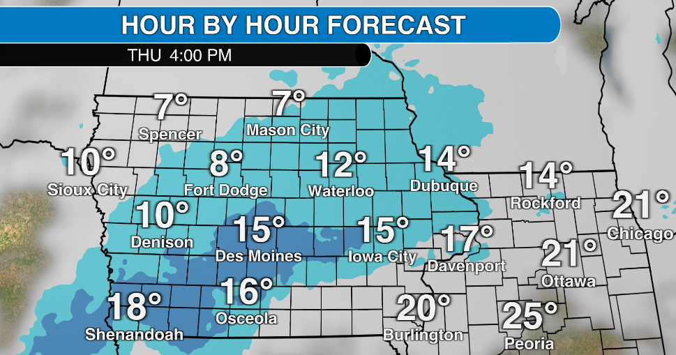 More snow and extreme cold for Iowa through Friday morning