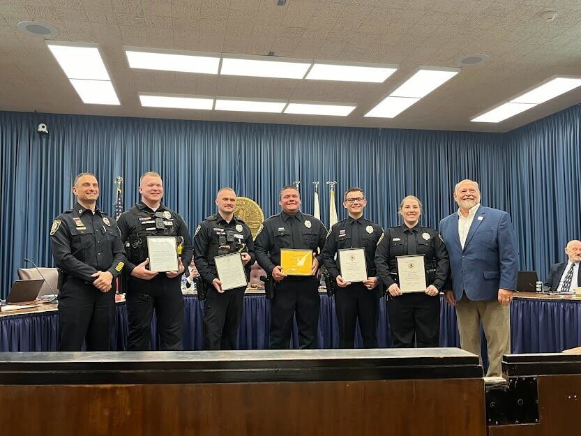 Rock Island Police Officers receive service awards