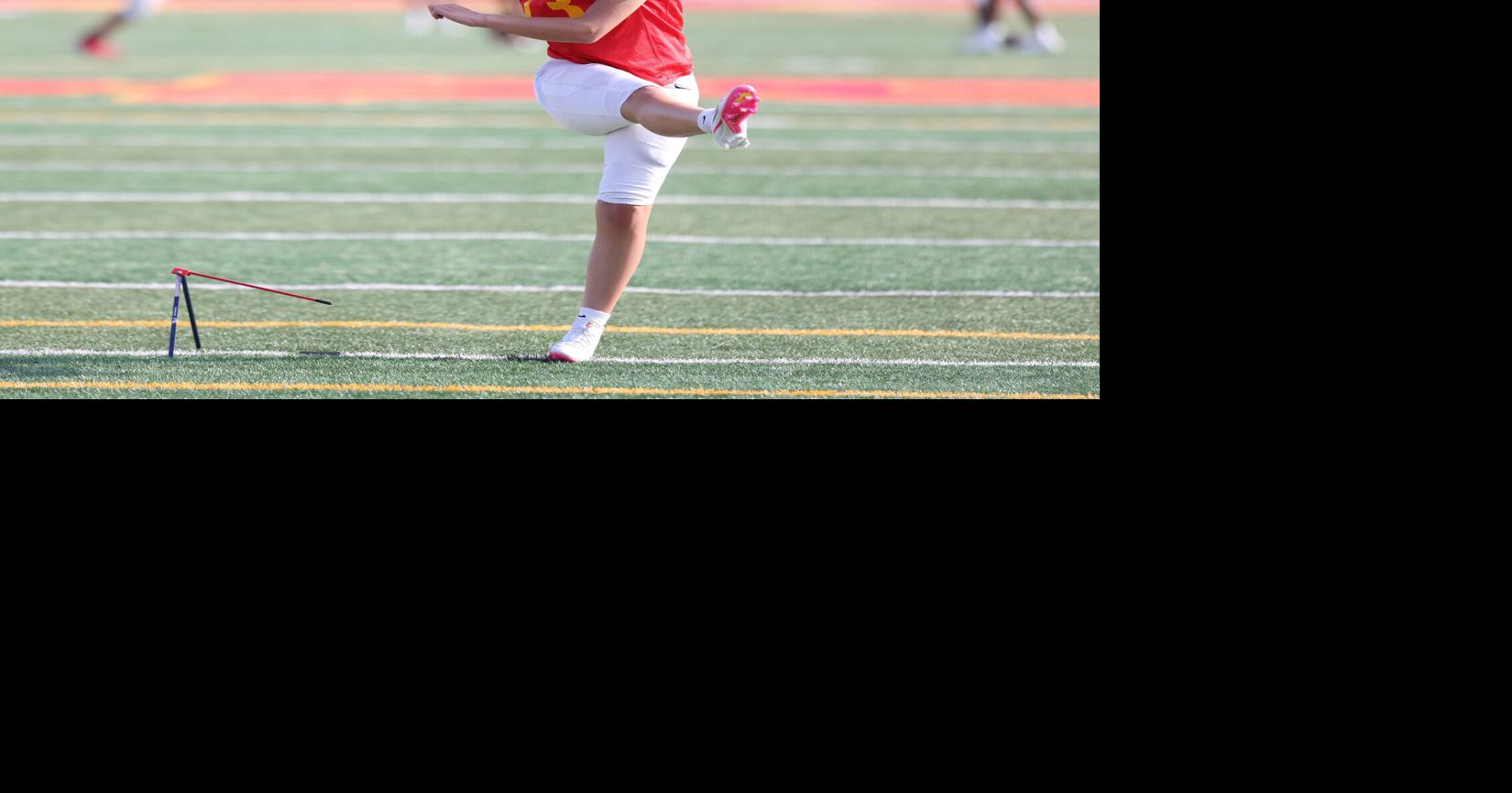 First female, Samuelson, kicks extra point for Rock Island