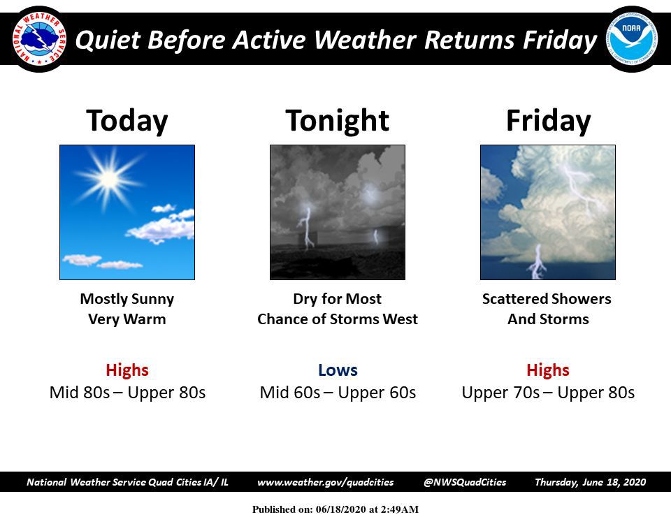 After another warm day, active weather returns to the area Friday ...