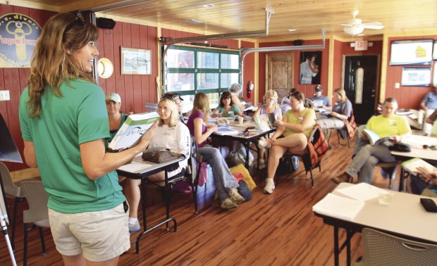 Area teachers learn river lessons on a floating classroom barge