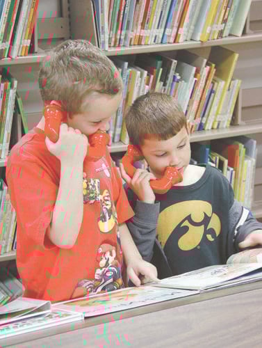 Kindergarteners Use Whisper Phones To Read kindergarteners-use-whisper-phones-to-read