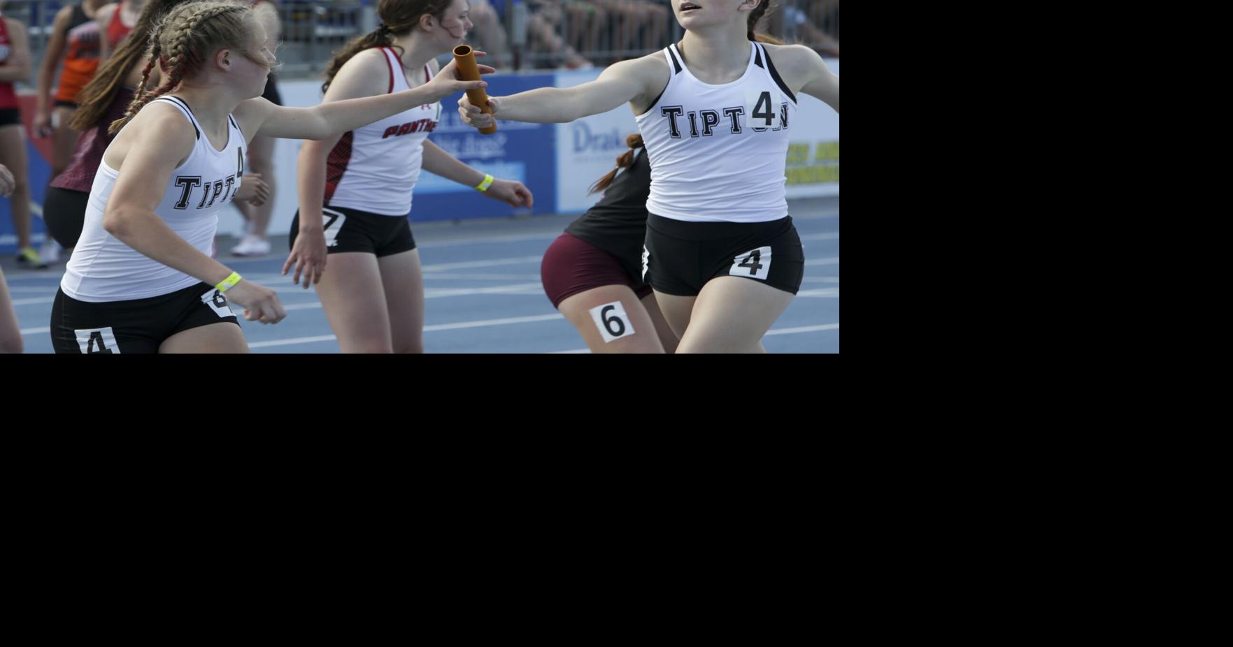 Prep girls track & field report: Tipton takes second at state qualifier