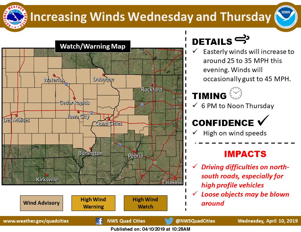 Wind advisory issued for tonight