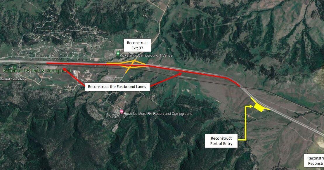 I-90 reconstruction project continues near Sturgis