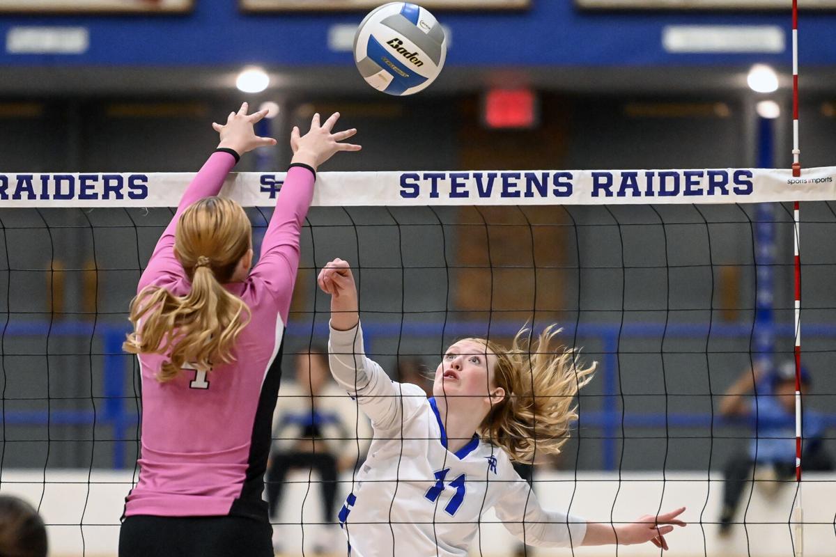 Stevens, Central fall on the road in high school volleyball action