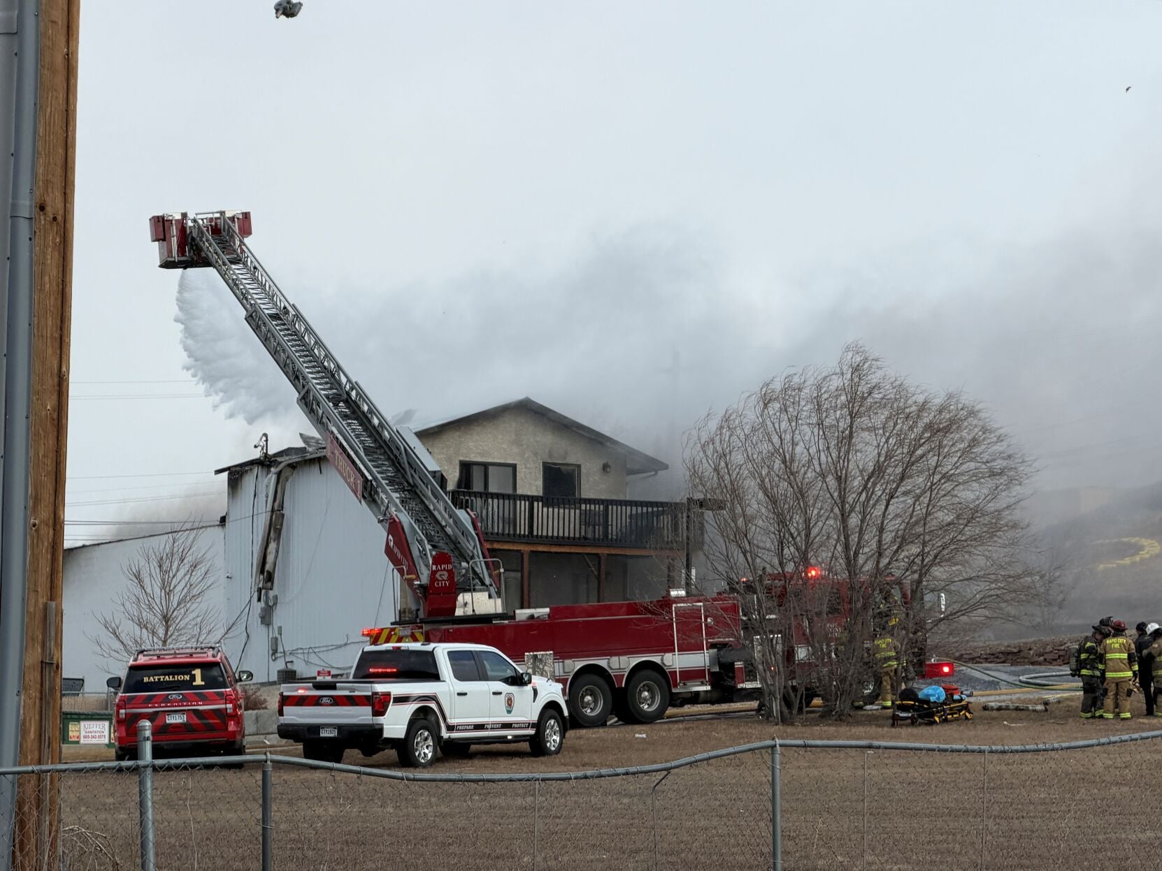 Updated: Rapid City fire crews battle structure fire on Wright Street ...