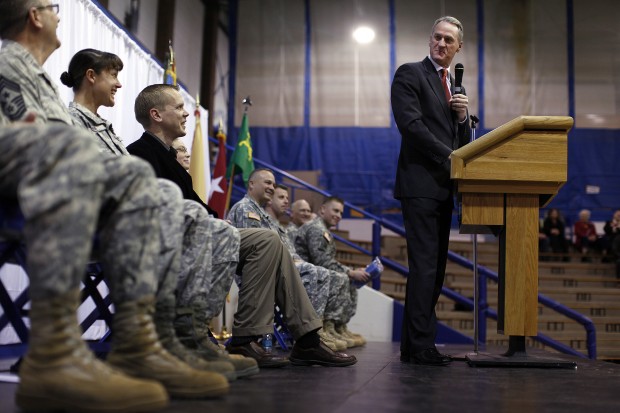 U.S. Army National Guard soldiers deploy