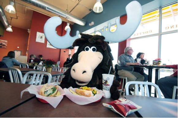 Moosie (moose selfie) good for free stuff on National Moose Day