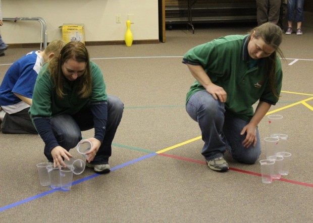 Kids enjoy a night of Awana games