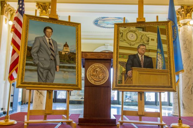 Portraits of former Gov. Janklow unveiled in Pierre