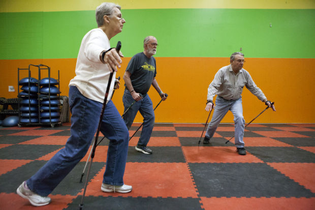 Skiing without skis: Nordic walking builds core strength, improves posture