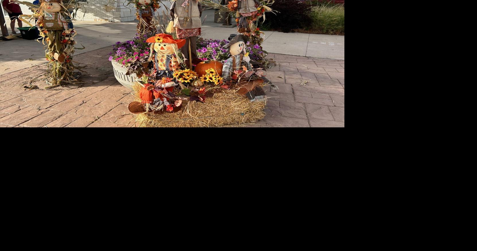 Downtown fall display in Chadron